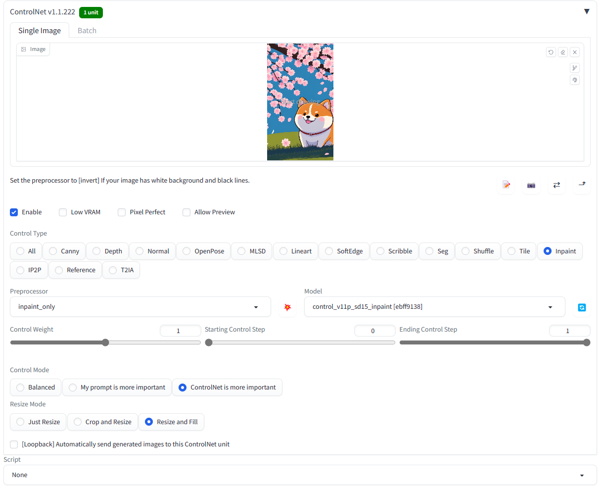 [1.1.222] Preprocessor: inpaint_only+lama · Mikubill sd-webui-controlnet · Discussion #1597 · GitHub
