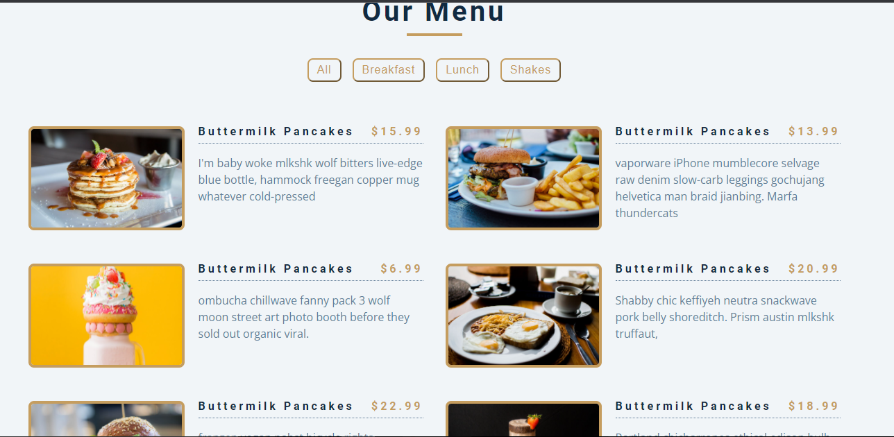 GitHub - sabiprogrammer/food-menu-UI-JAVASCRIPT: The interface of a ...
