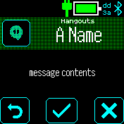 Messages app: Dithered background makes text hard to read · Issue #1109 · espruino/BangleApps ...