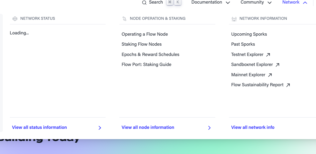 Network window extends when networks are loaded · Issue #939 · onflow/developer-portal · GitHub