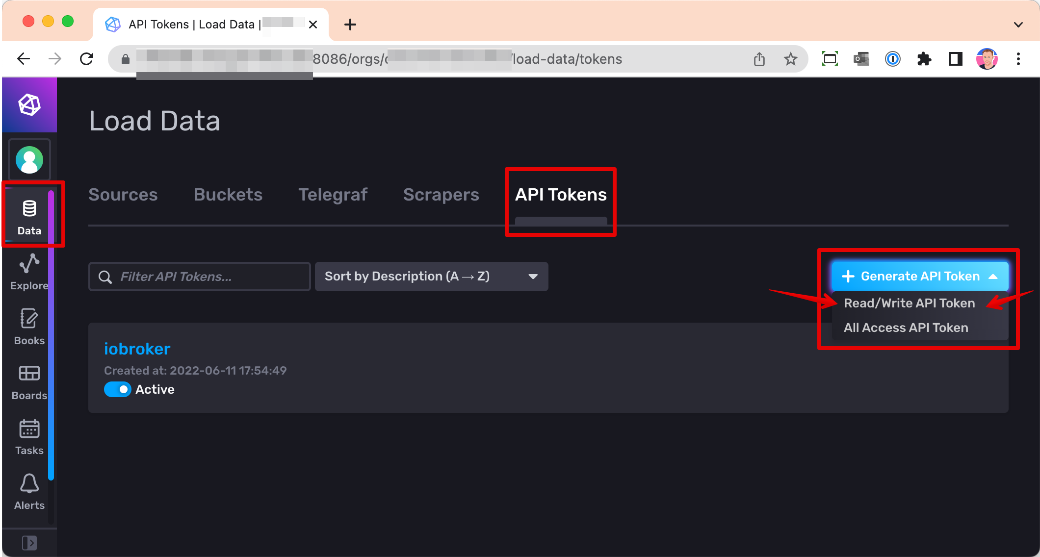 Influxdb2 Readwrite Token Generation · Issue 273 · Iobrokeriobroker 