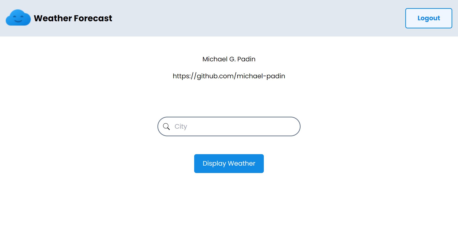 GitHub - michael-padin/weather-forecast