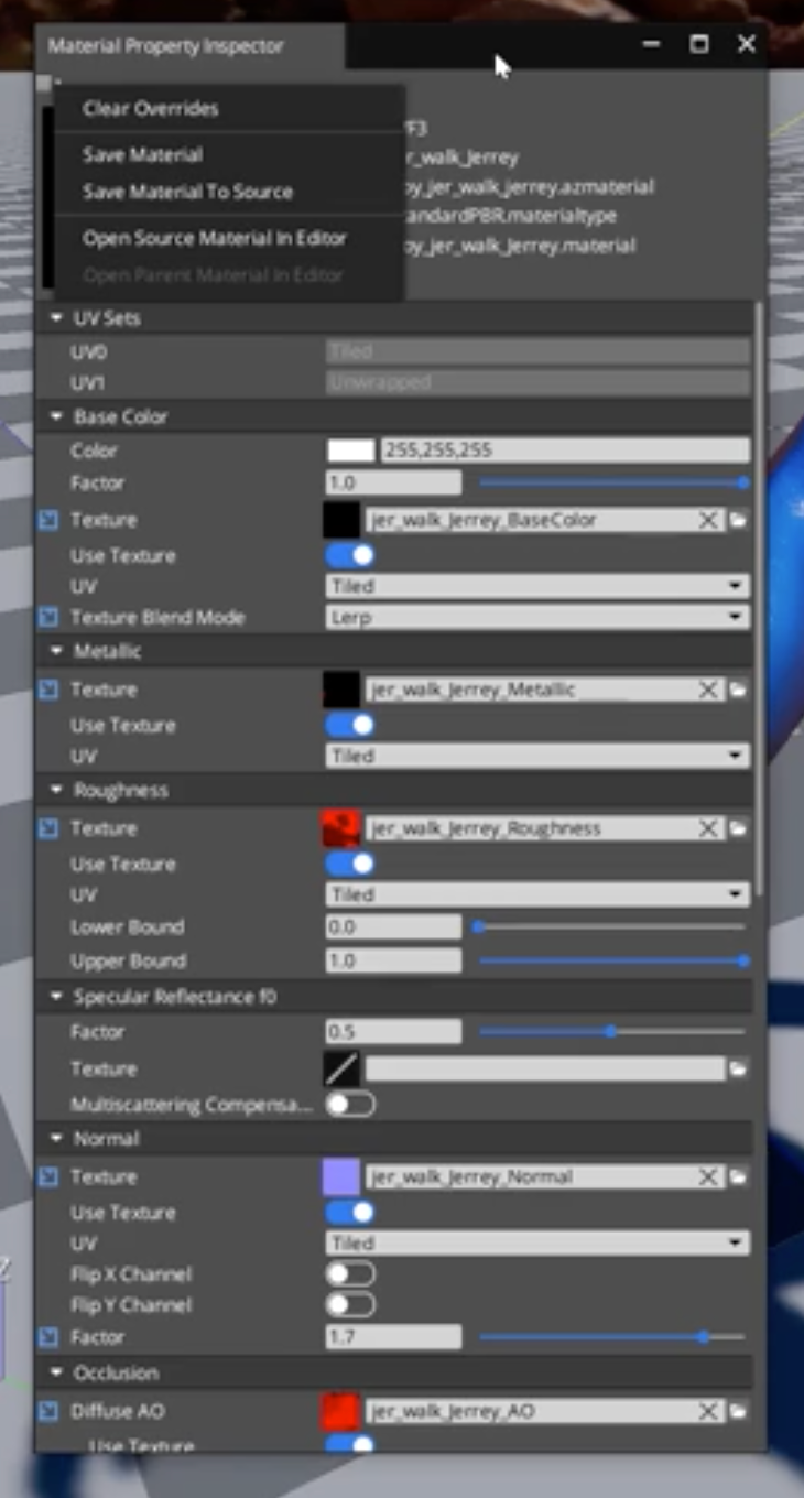 Feature Request: Material override visual indicator and behavior is ...