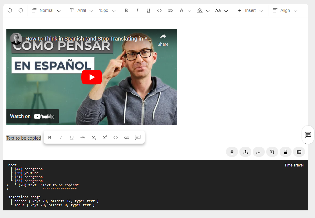 Bug: Pasting text in an empty paragraph node above a top level decorator node causes the ...