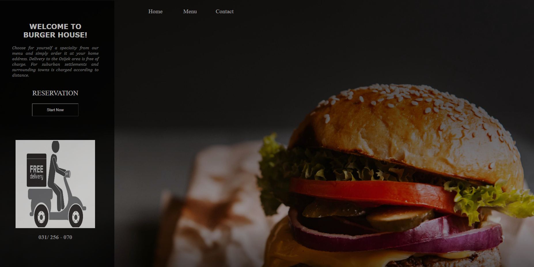 GitHub - kovaccc/BurgerHouse: Website showing a prototype of the Burger House restaurant site