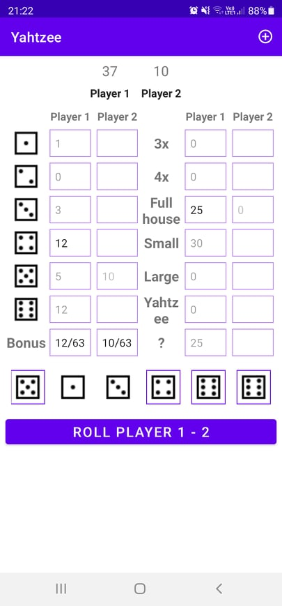 GitHub - kovaccc/Yahtzee: Yahtzee game