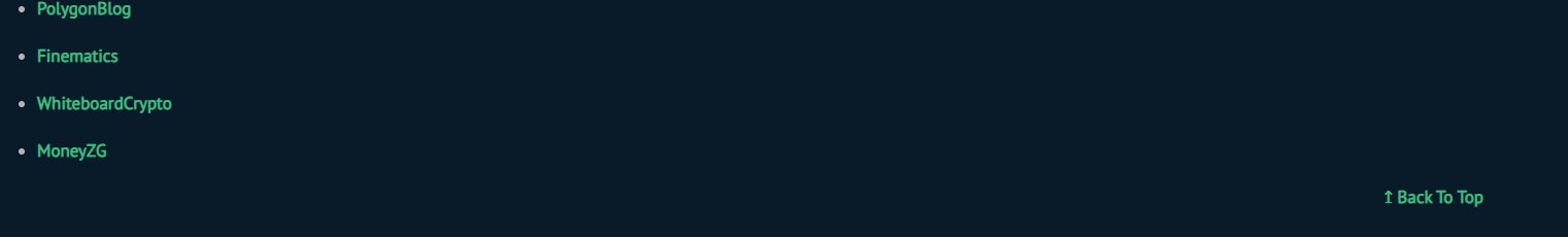 Back to top · Issue #268 · FrancescoXX/free-Web3-resources · GitHub