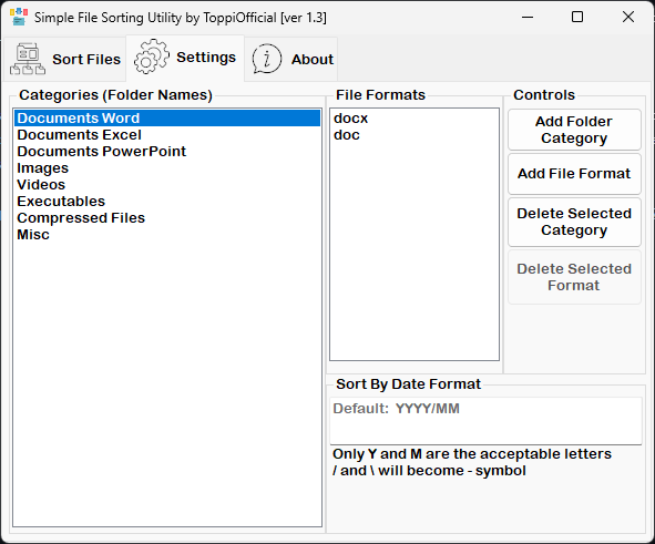 GitHub - ToppiOfficial/SimpleFileSorting-OUTDATED-: Just like it is ...