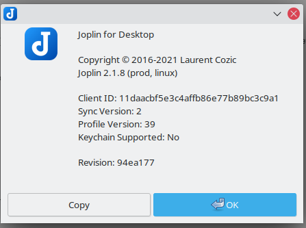 Joplin crashes on Kubuntu 21.04 when insalled via snap · Issue #5183 · laurent22/joplin · GitHub