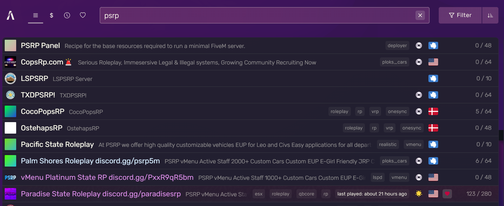New Search Update is Extremely Inaccurate · Issue #2208 · citizenfx/fivem · GitHub