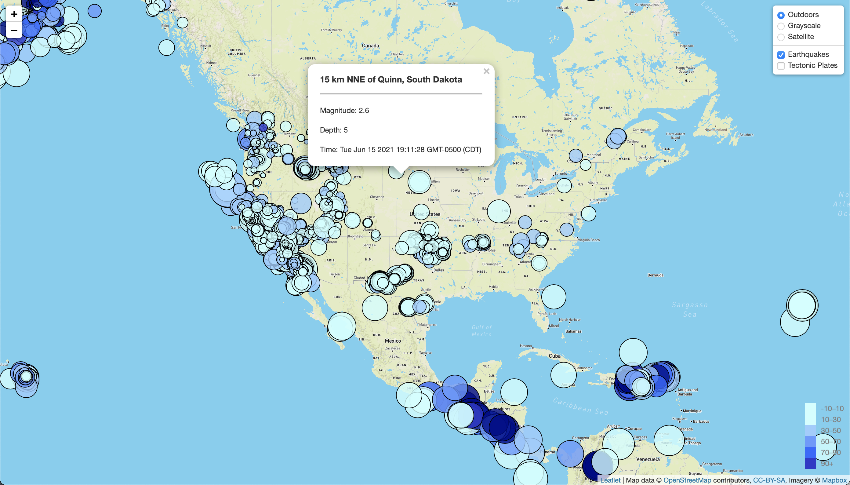 GitHub - iamcmknox/earthquake_mapping: An interactive map with markers ...