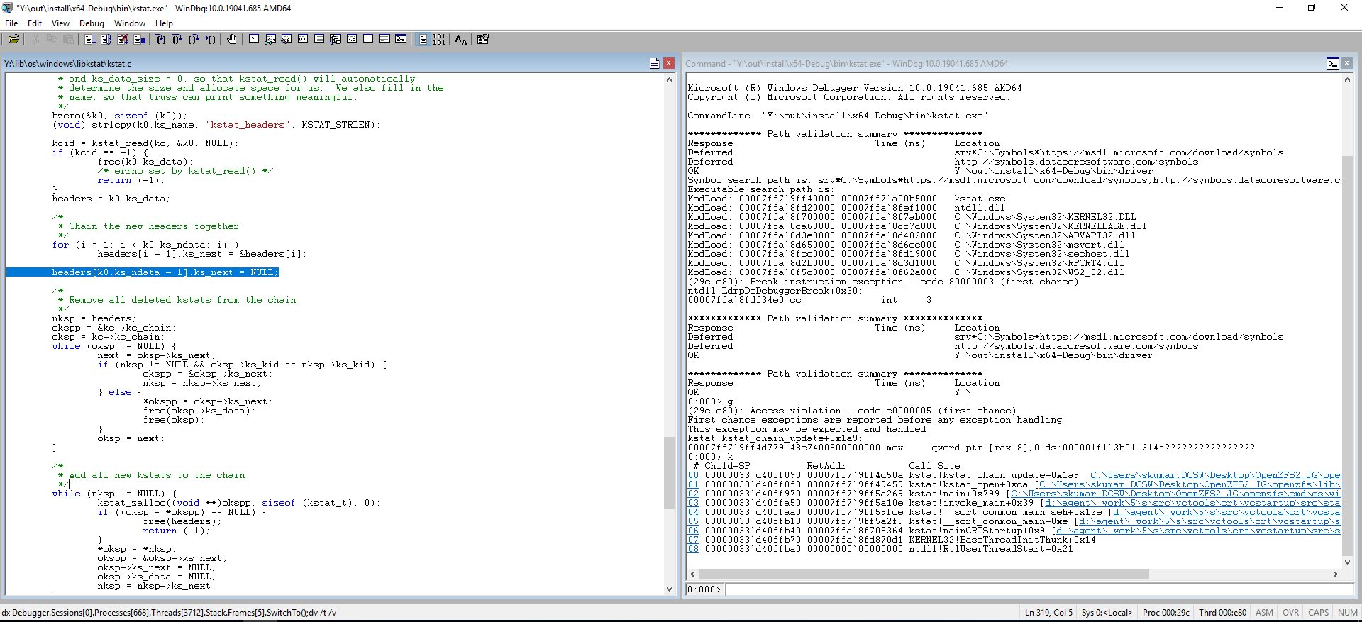 Kstat.exe not working. · Issue #32 · openzfsonwindows/openzfs · GitHub