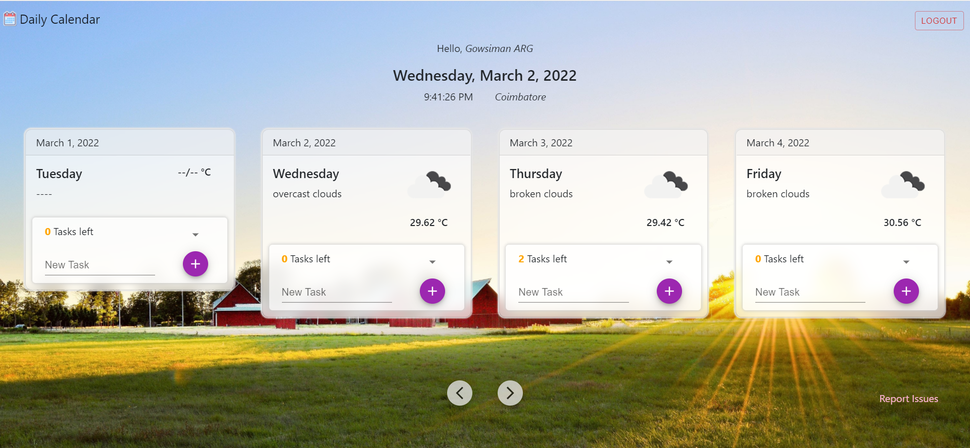 GitHub - gowsiman/Daily-Calendar