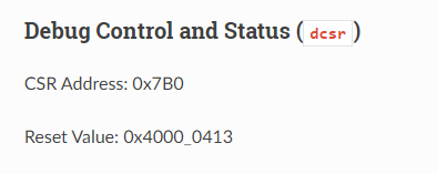ISS: dcsr reset value incorrect · Issue #1767 · openhwgroup/core-v-verif · GitHub