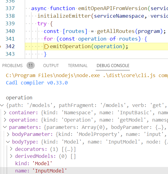 getAllRoutes() return operation bodyType model with EMPTY name for cadl ...