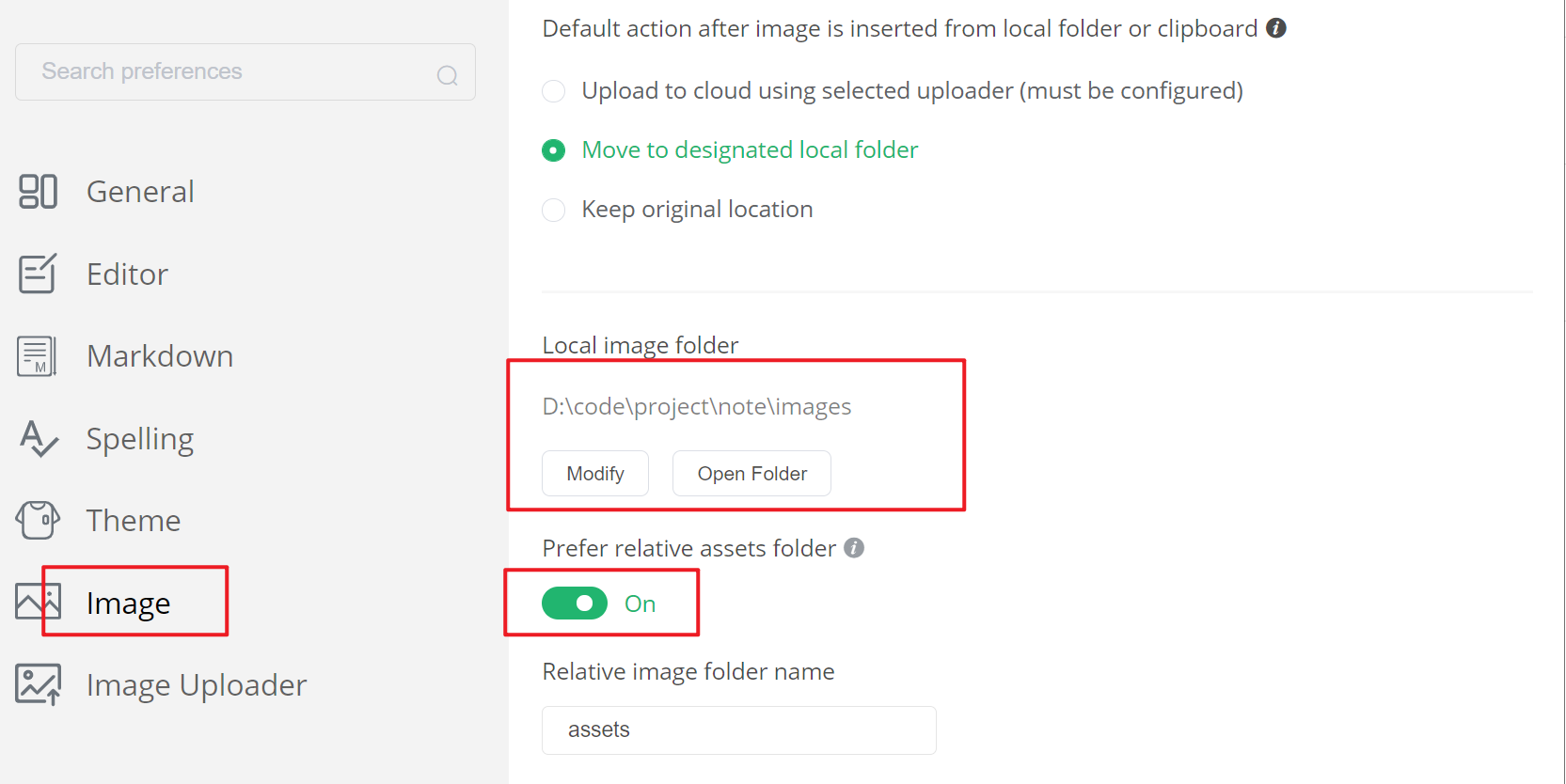 Set the upload image path to a relative path · Issue #3307 · marktext/marktext · GitHub