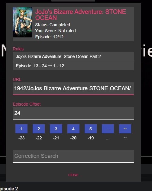 Use provider IDs for episode mapping rules · Issue #1530 · MALSync/MALSync · GitHub