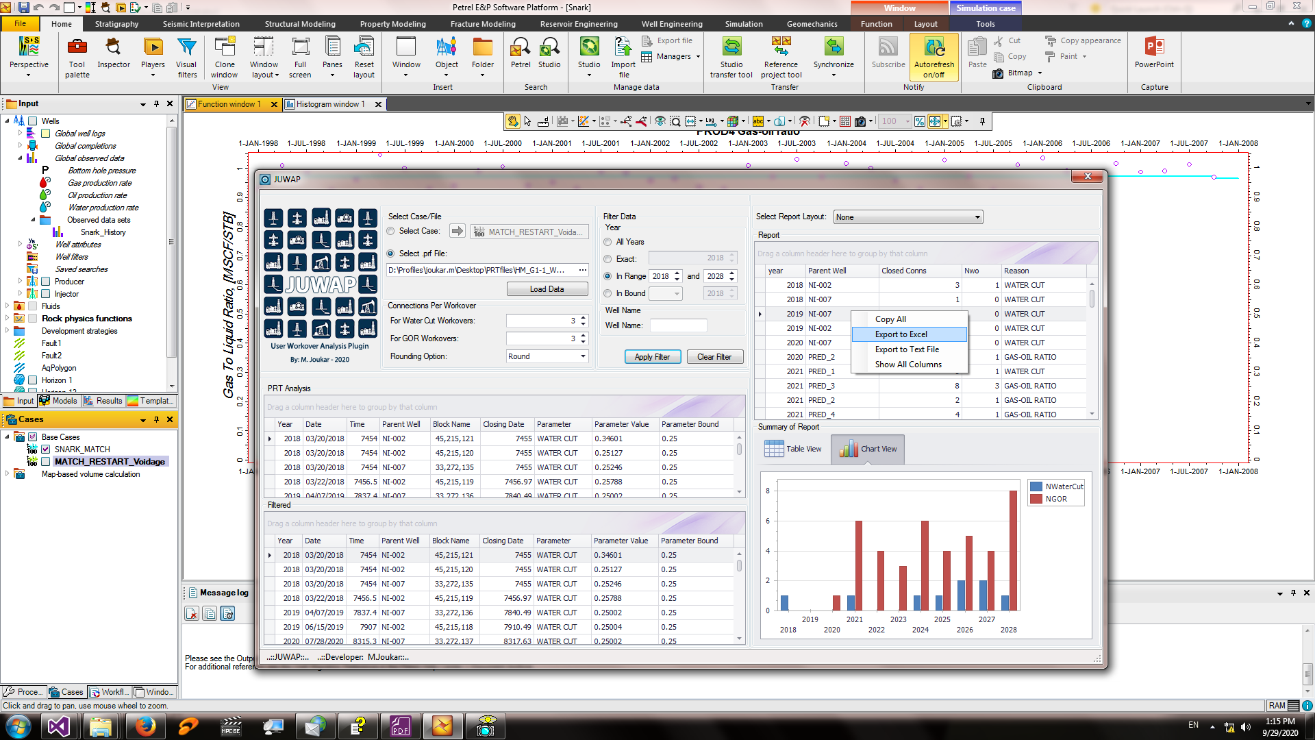 GitHub - joukarm/JUWAP: PETREL Plugin Creating Statistical Reports