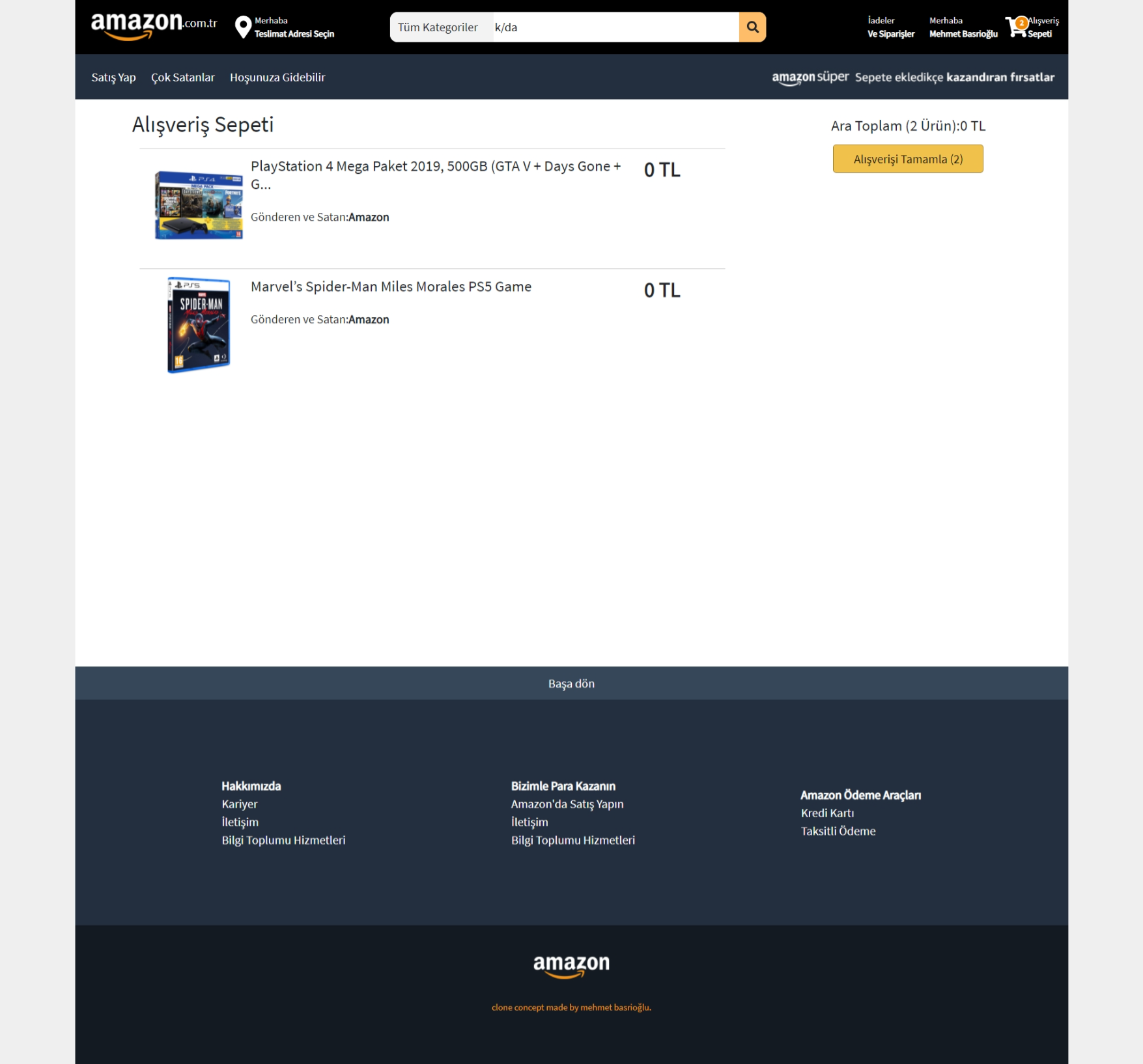 GitHub - mehmetbasrioglu/amazon-concept-e-commerce: Amazon E Commerce Concept UI
