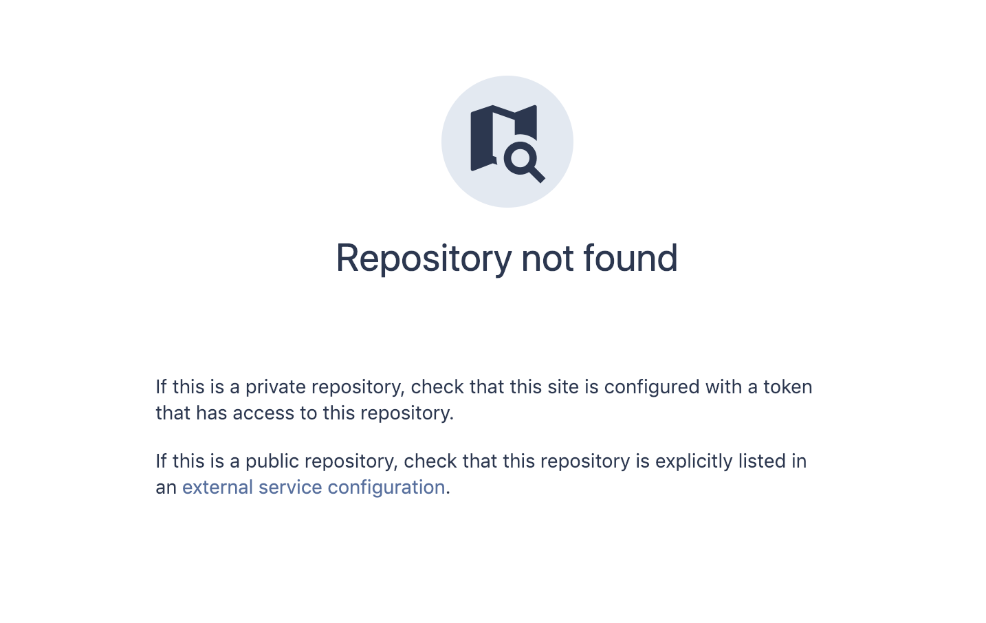 Private repository on sourcegraph.com shows "Empty repository" instead ...