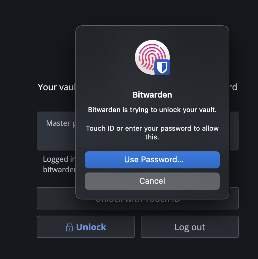 Ask for Touch ID on launch ignored · Issue #6586 · bitwarden/clients · GitHub