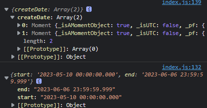 🧐[问题]proTable colums search.transform 转换date后 form.getFieldsValue()获取到的值是没有转换的 · Issue #7161 ...