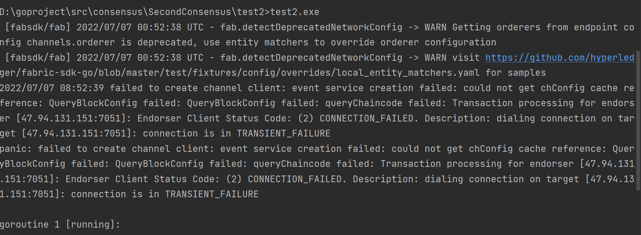 fabric-sdk-go failed to create channel client because TLS handshake failed · Issue #3509 ...