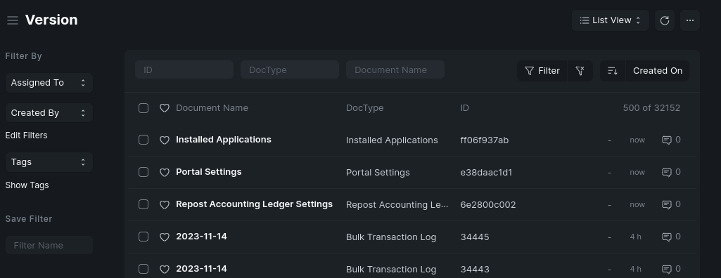 Migration patches create illegal version documents · Issue #23222 · frappe/frappe · GitHub