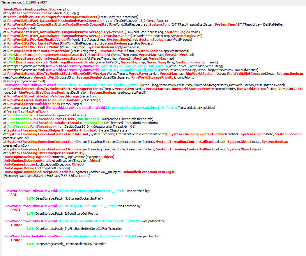 [LWM's DeepStorage] heavy stutter when hauling insect corpses to meat hooks. · Issue #480 ...