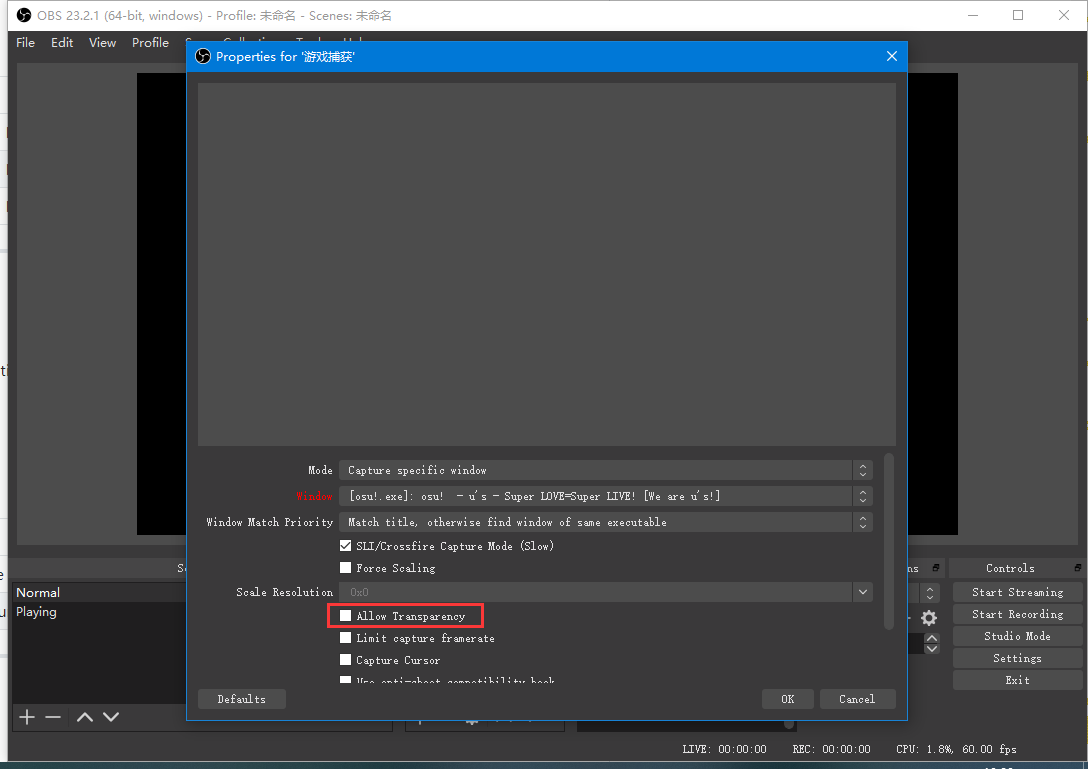 Is there support capturer option "Enable Transparency" getting/setting? · Issue #373 ...
