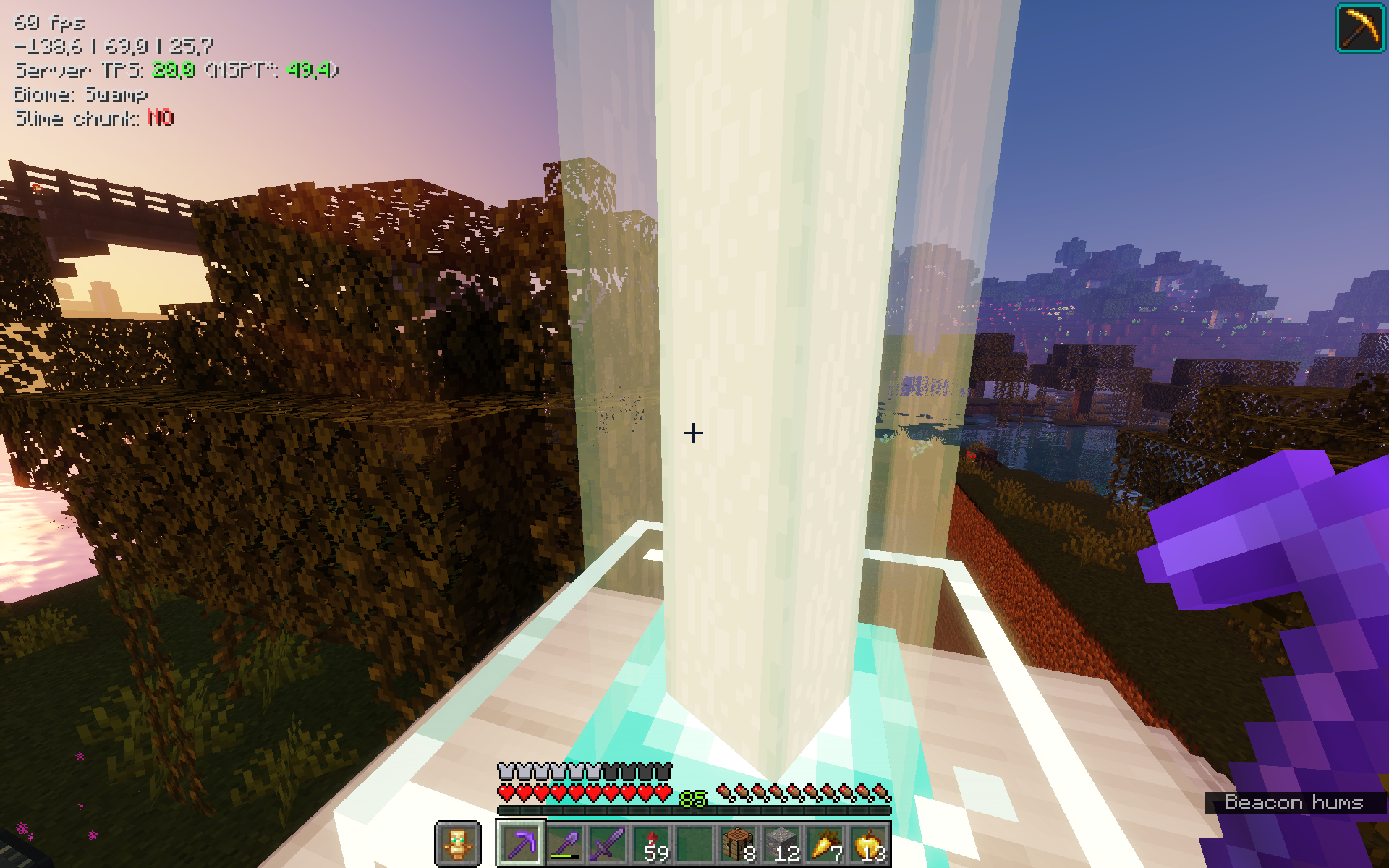 Incorrect rendering of water through beacon beam · Issue #212 · IrisShaders/Iris · GitHub