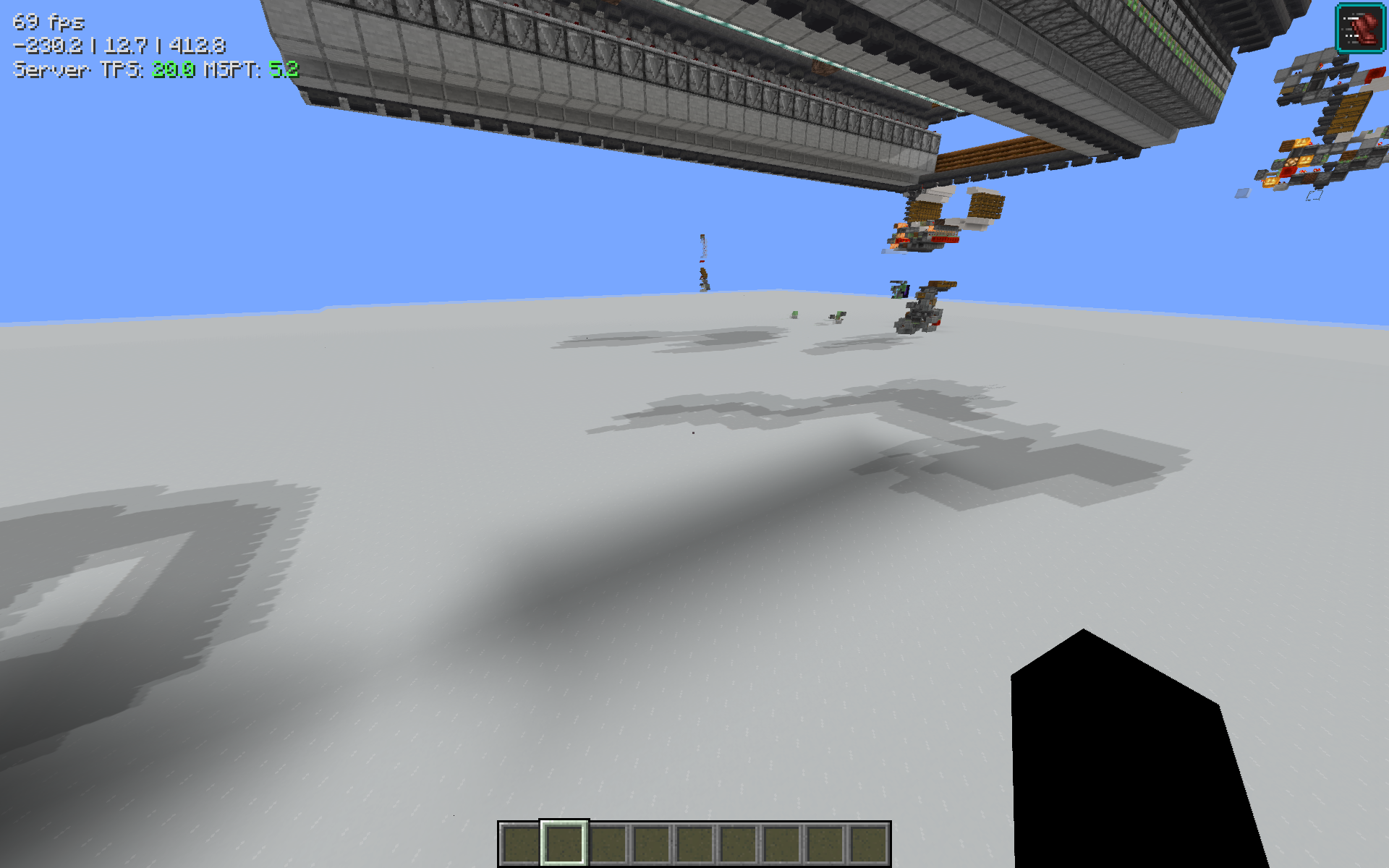 Iris renders Minecraft's default shadows in addition to the shaderpacks ...