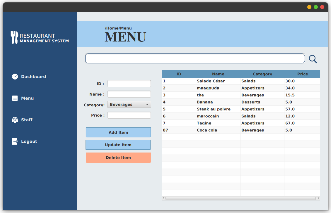 GitHub - ibtissammassa/Restaurant_APP: This is a project created with ...