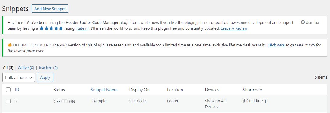 [Pro - Custom Code] Add a way to enable/disable custom code snippets · Issue #17464 · elementor ...