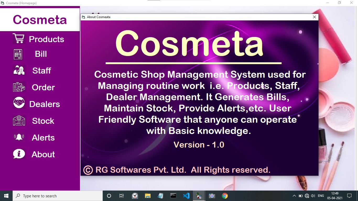 GitHub - roshanijavheri/Cosmetic-Shop-Mngt-System: Cosmetic Shop Mngt ...