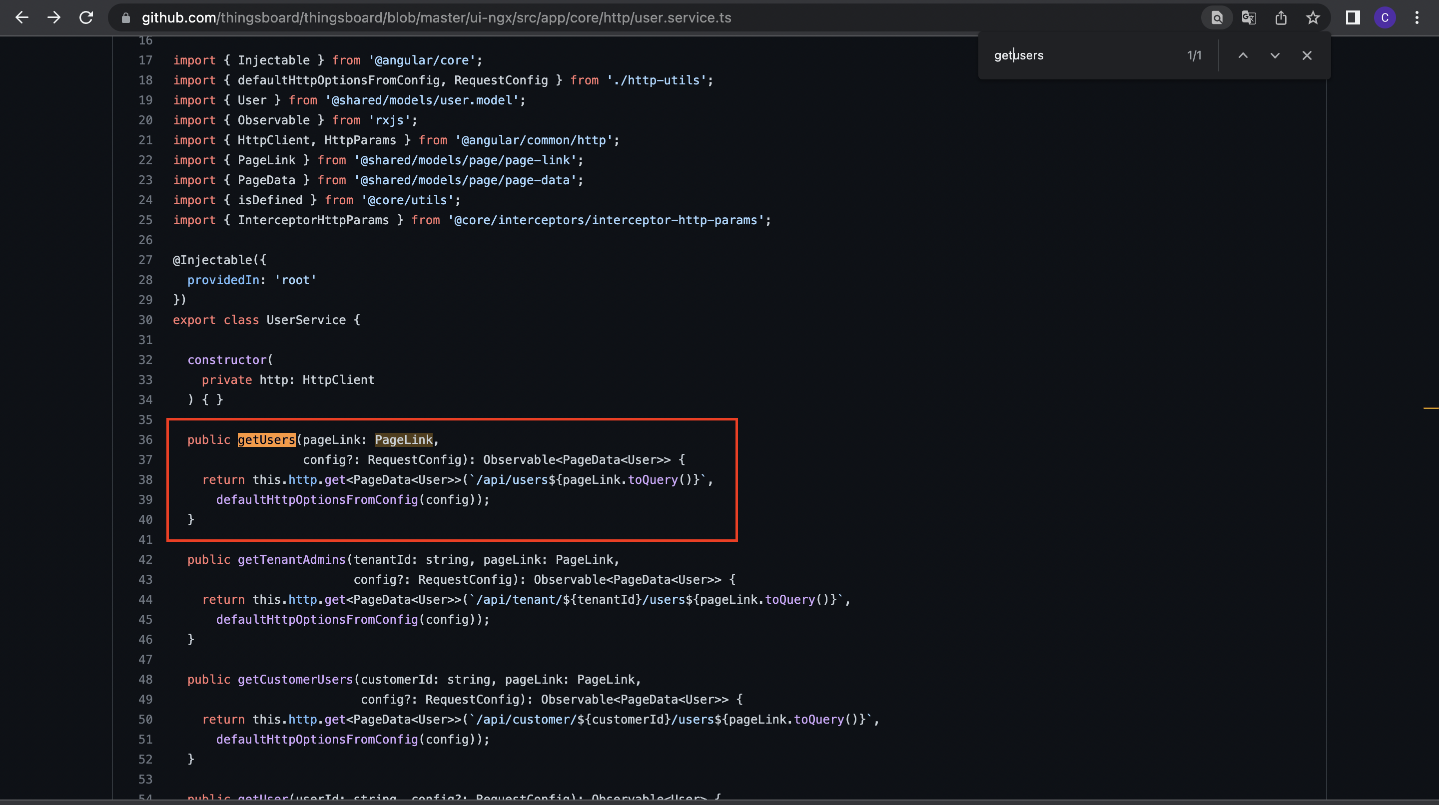 [Bug] userService.getUsers wrong implementation/documentation · Issue #7409 · thingsboard ...