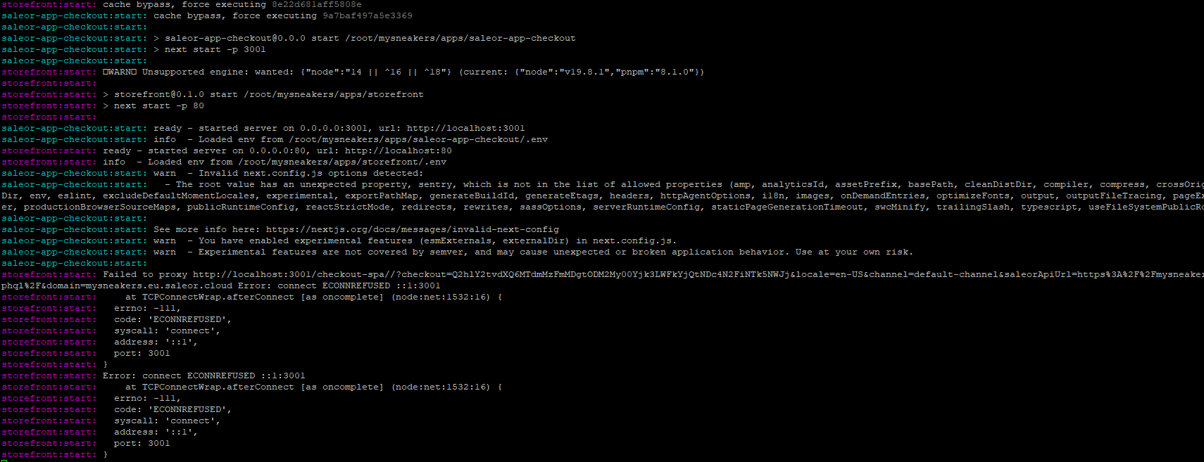 Checkout page displays 'Internal Server Error' · Issue #814 · saleor/storefront · GitHub