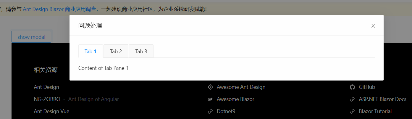 tab in modal bug · Issue #2974 · ant-design-blazor/ant-design-blazor · GitHub