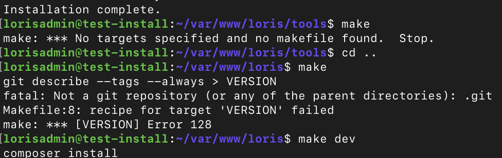 [LORIS Install] (old wiki instructions) Issues while trying to install LORIS · Issue #6317 ...