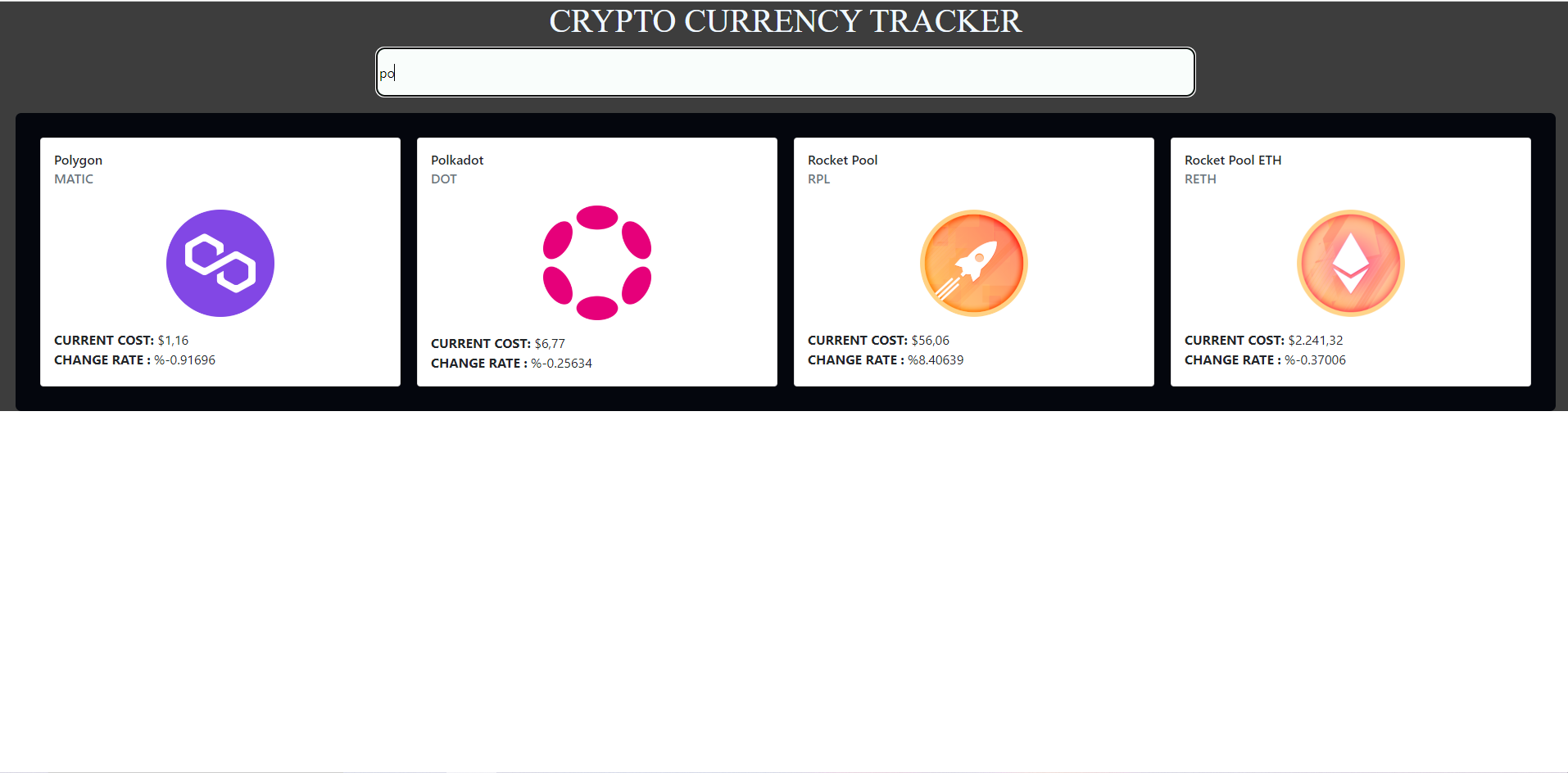 GitHub - MervePolat977/Crypto-Tracker-React