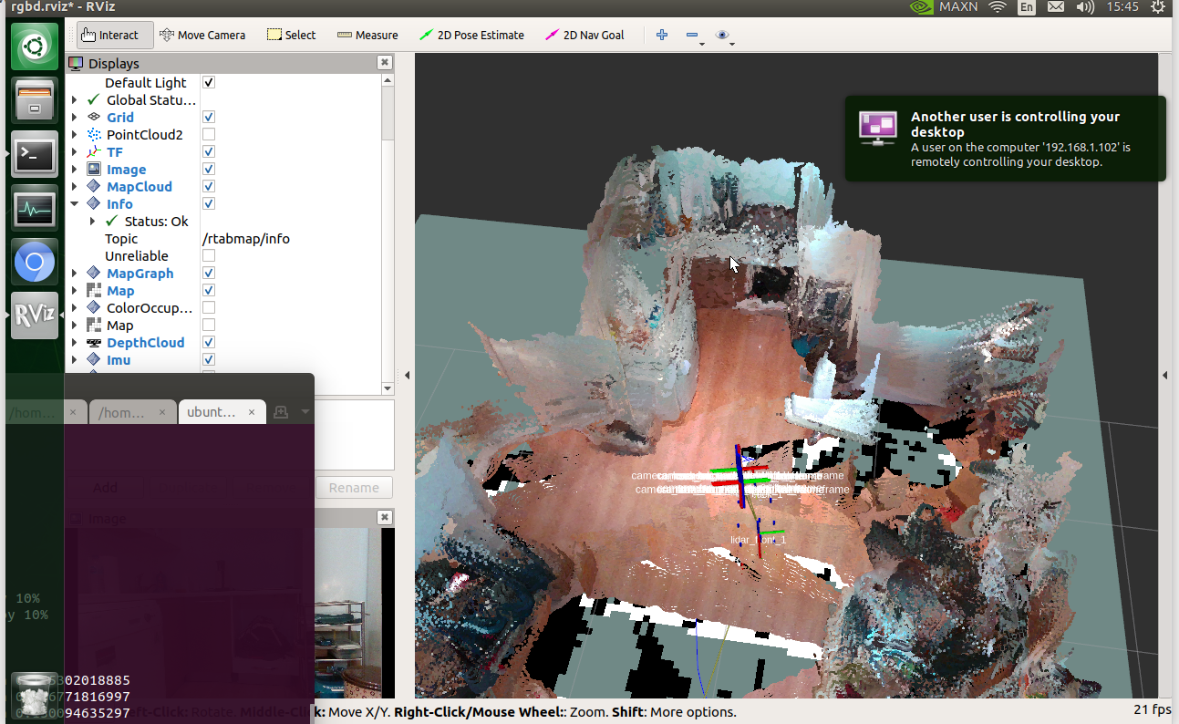 Mapping with PointCloud and Odom from EKF · Issue #806 · introlab/rtabmap_ros · GitHub