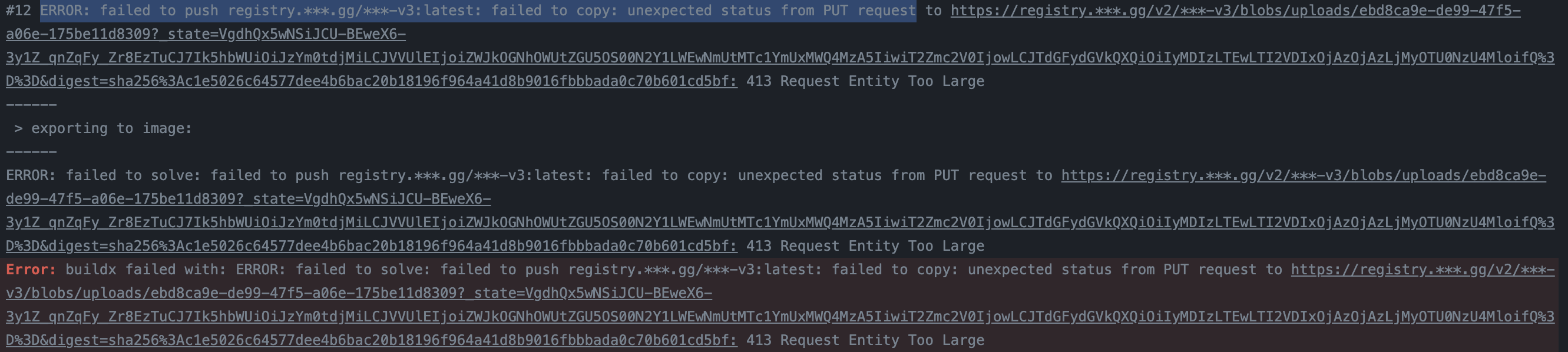 Unable to upload images to private registry via github actions · Issue #4145 · distribution ...