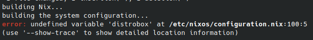 [Error] Can't install Distrobox on NixOs · Issue #206 · 89luca89/distrobox · GitHub