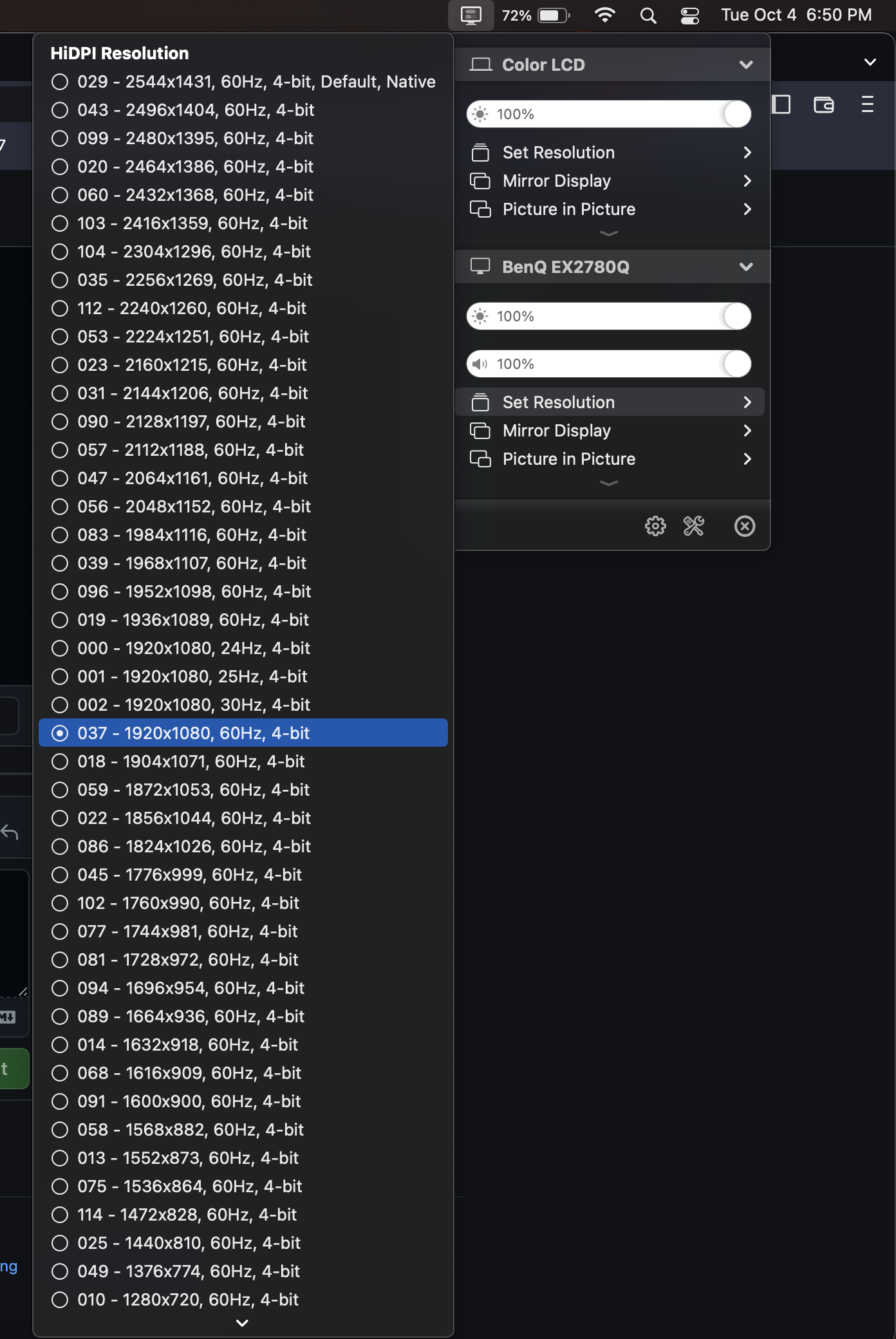 HiDPI Resolutions aren't applying (2015 Intel MBP) · waydabber ...