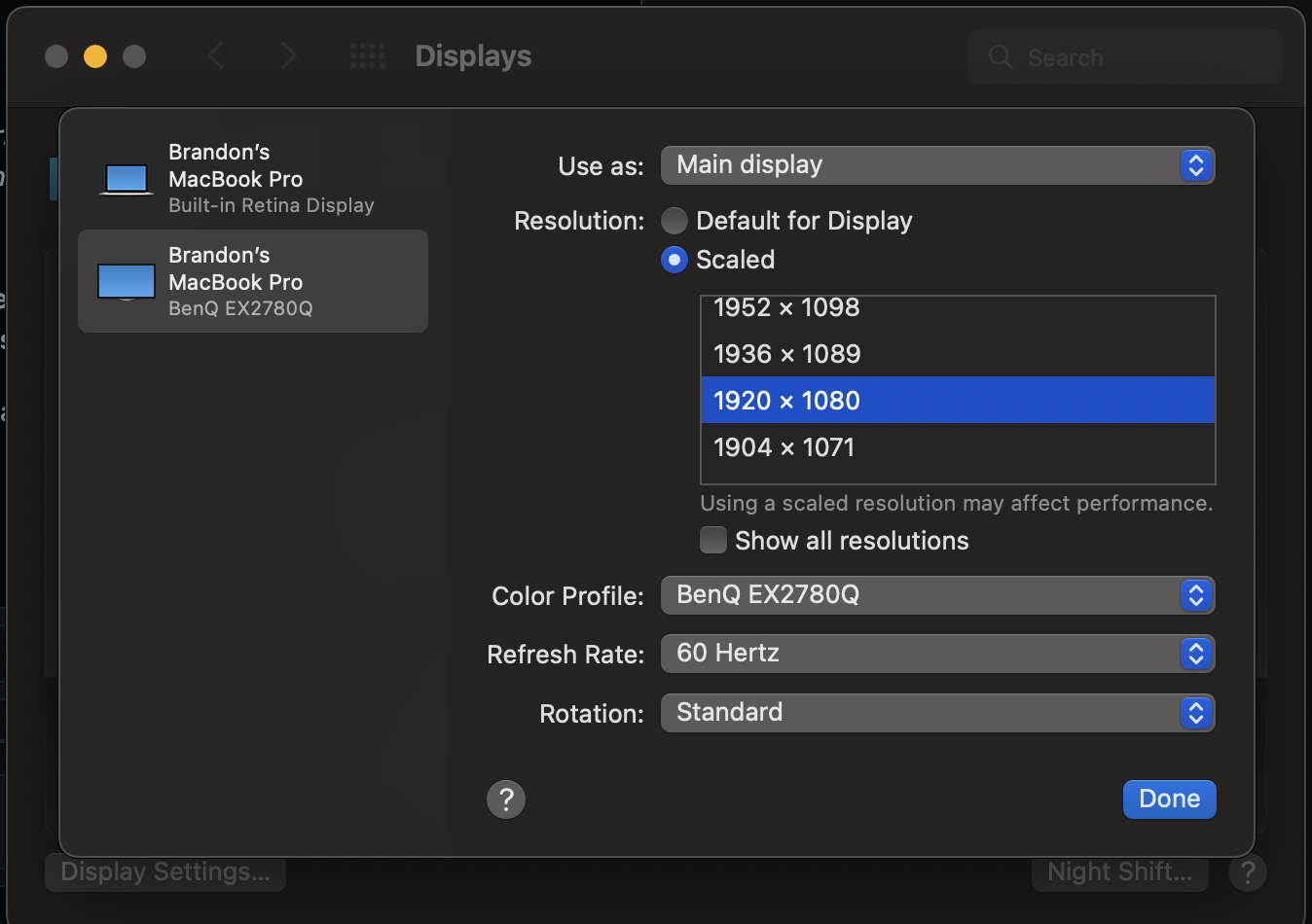 HiDPI Resolutions aren't applying (2015 Intel MBP) · waydabber BetterDisplay · Discussion #1035 ...