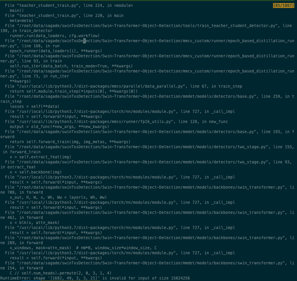 Error In Creating A Custom Swin Backbone Architecture For Maskrcnn