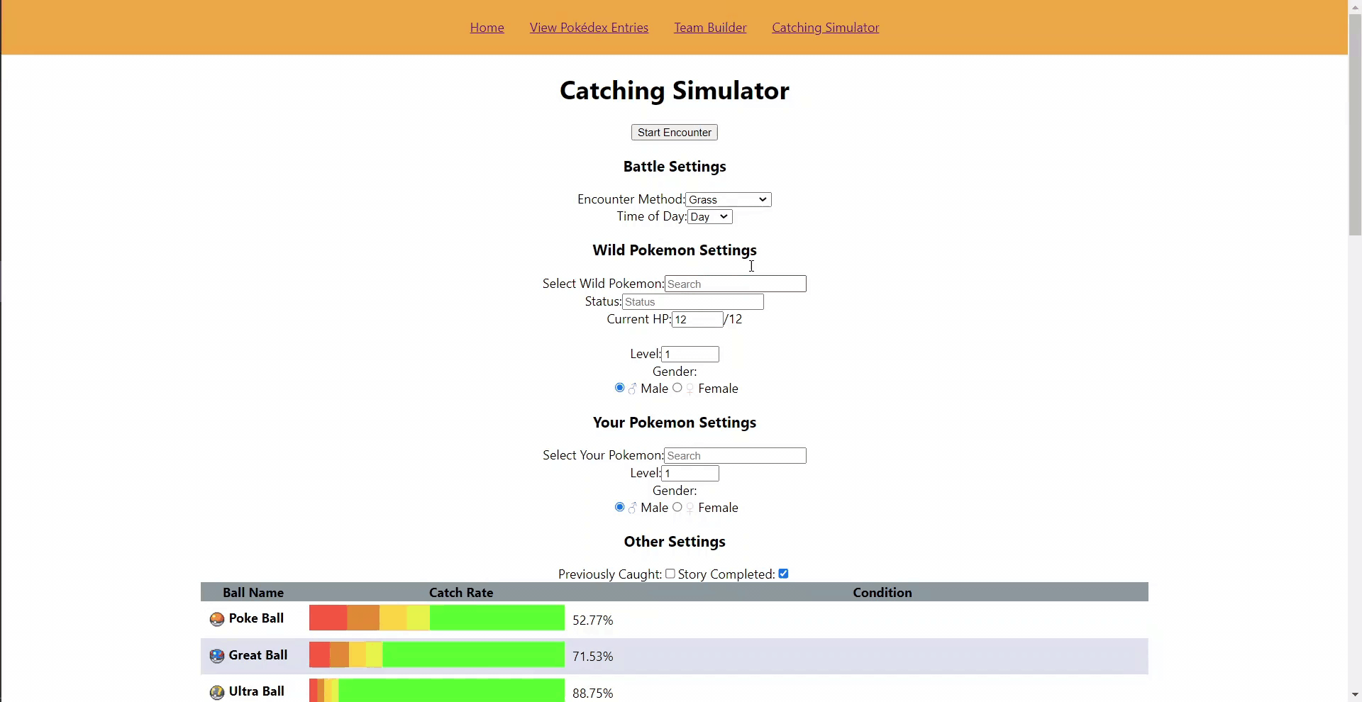 GitHub - hungjsong/pokedex: Site that allow users to search for and ...
