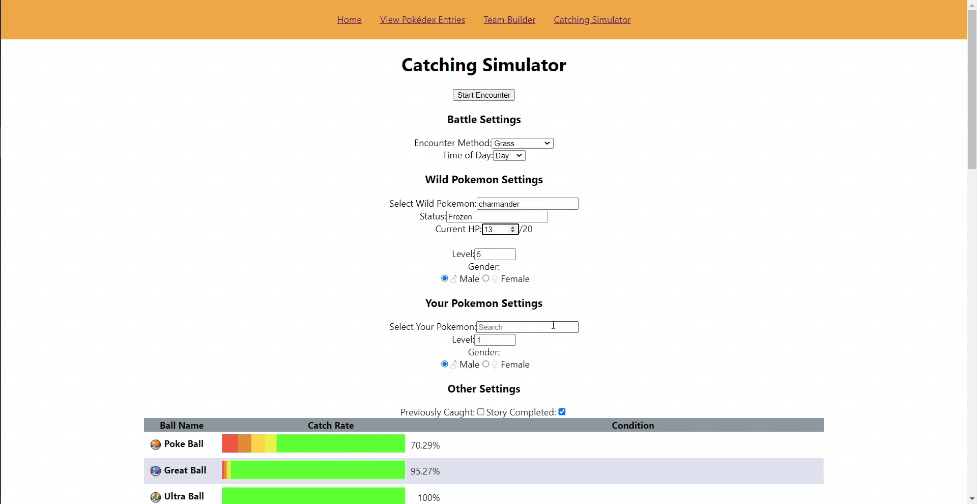 GitHub - hungjsong/pokedex: Site that allow users to search for and ...