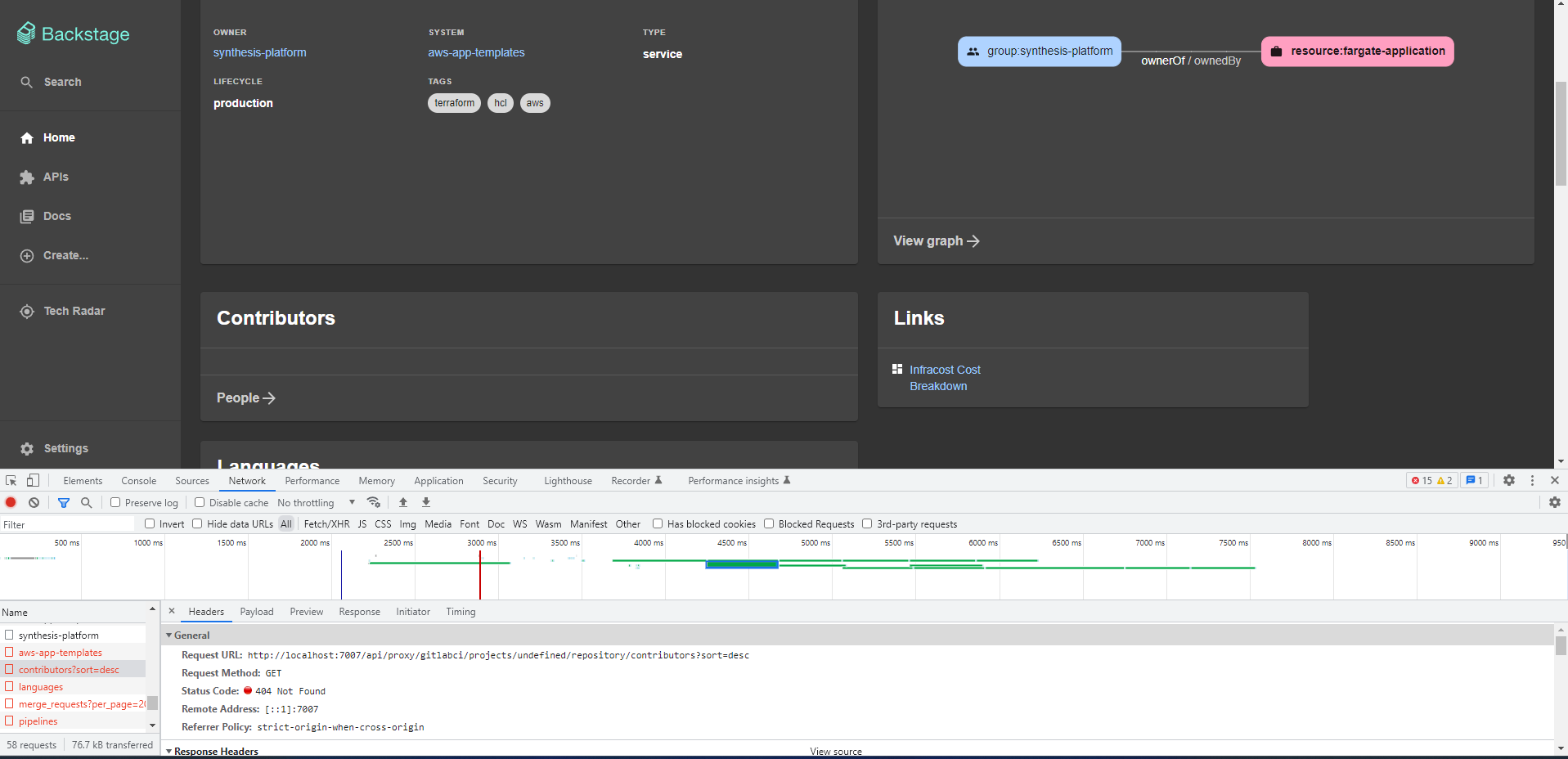 Nothing show up in the Gitlab Entity · Issue #15 · immobiliare/backstage-plugin-gitlab · GitHub