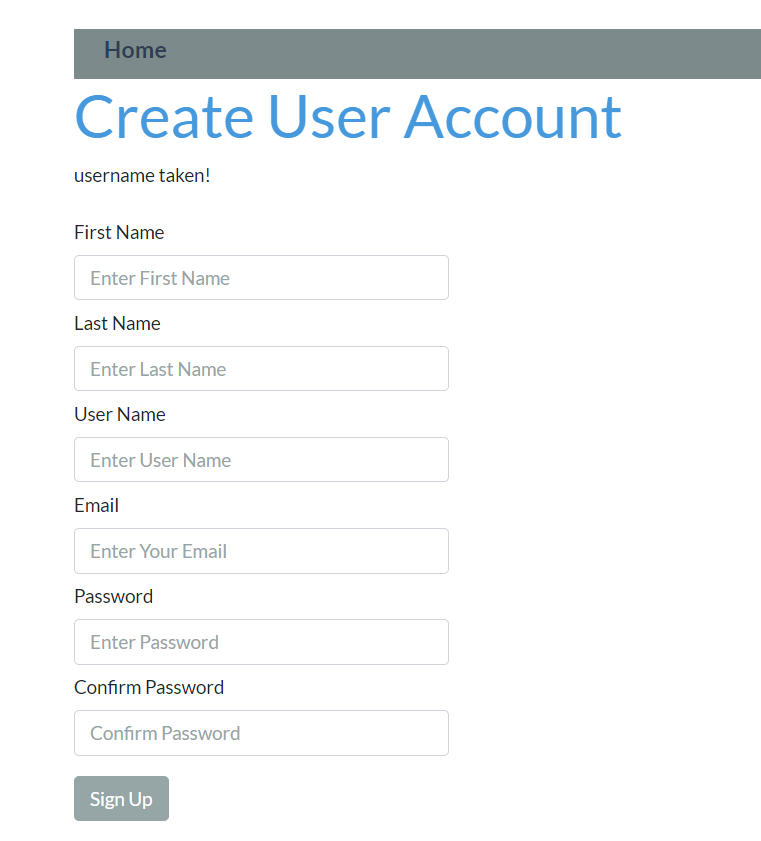 Check if username taken · Issue #8 · SuraManasa/Voluteer-Reg · GitHub